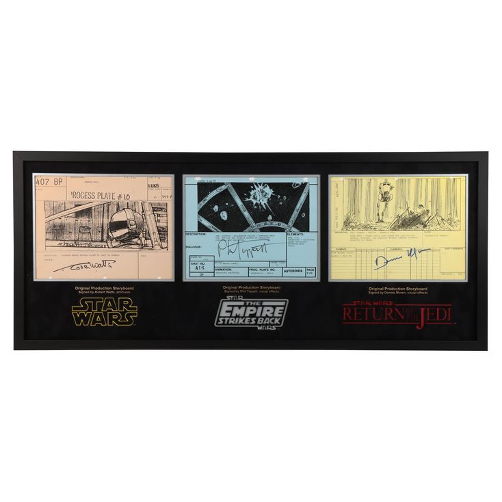 Original Production Triple Storyboard Display Autographed by Robert ...