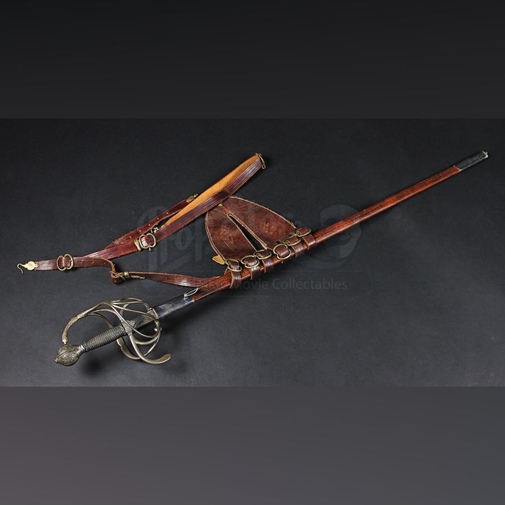 Sir Walter Raleigh (Clive Owen) Sword, Scabbard, Belt and Belt Rig ...