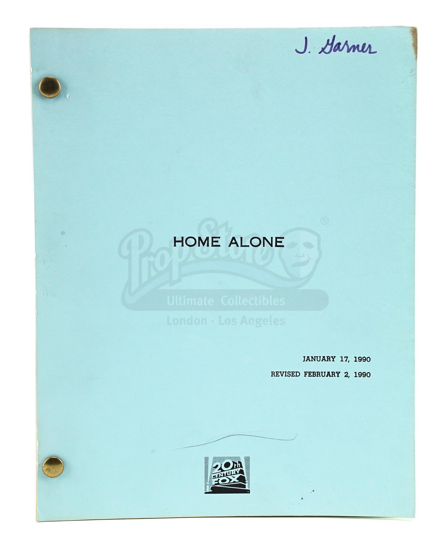 Lot # 737: HOME ALONE (1990) - Bound Revised Script