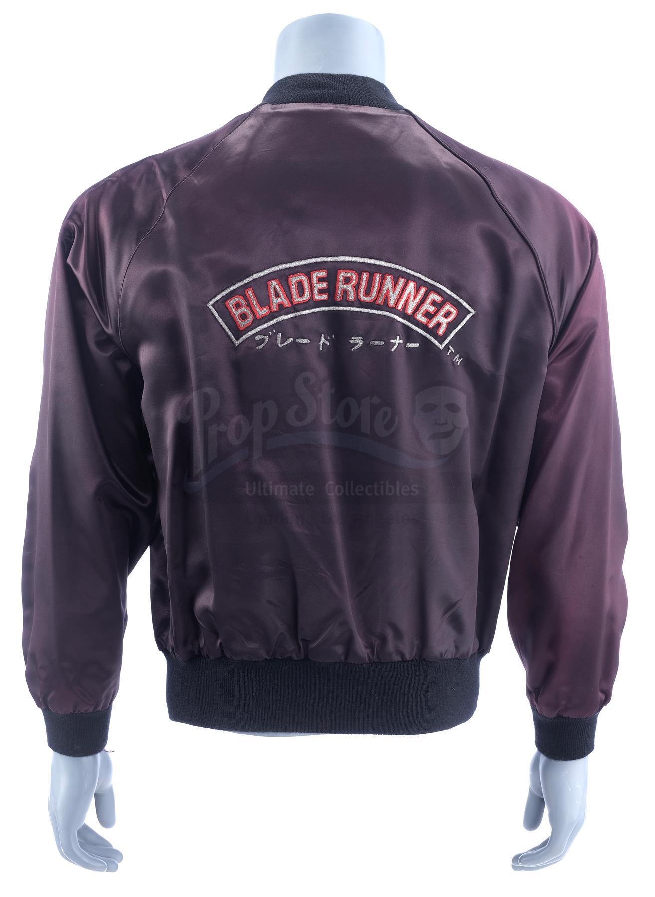 Lot # 542: BLADE RUNNER (1982) - Black Satin Crew Jacket