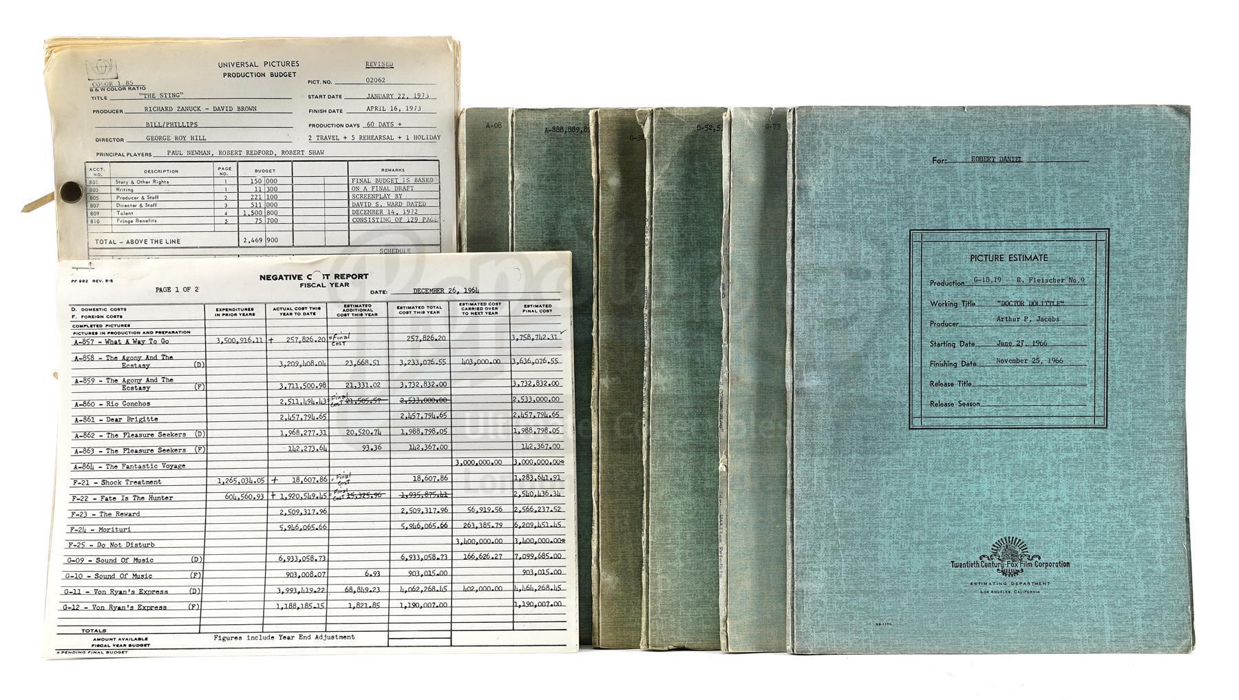 Lot # 682: VARIOUS PRODUCTIONS - Original 20th Century Fox Approval ...