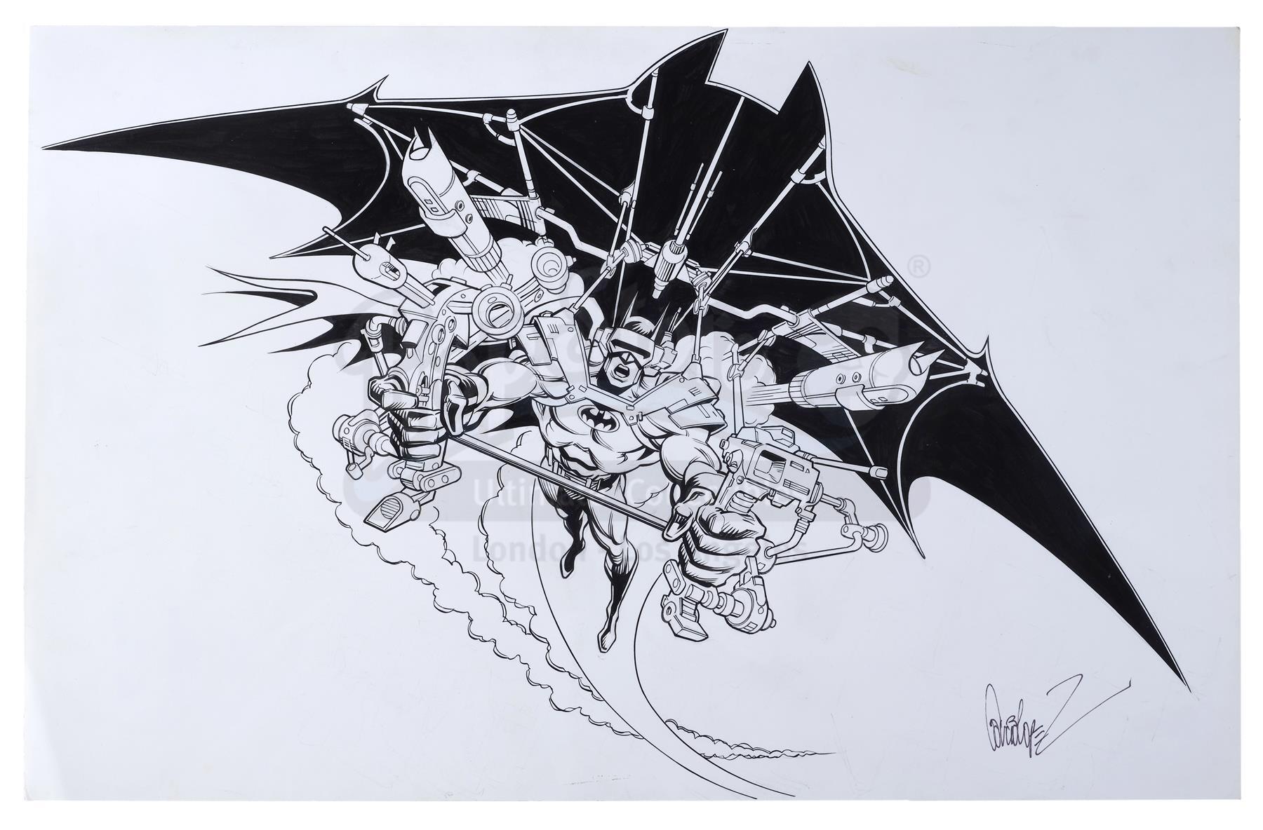 Lot # 514: B.A.T. (BATMAN ADVANCED TOOL) TECH STYLE GUIDE (1997) - Hand ...