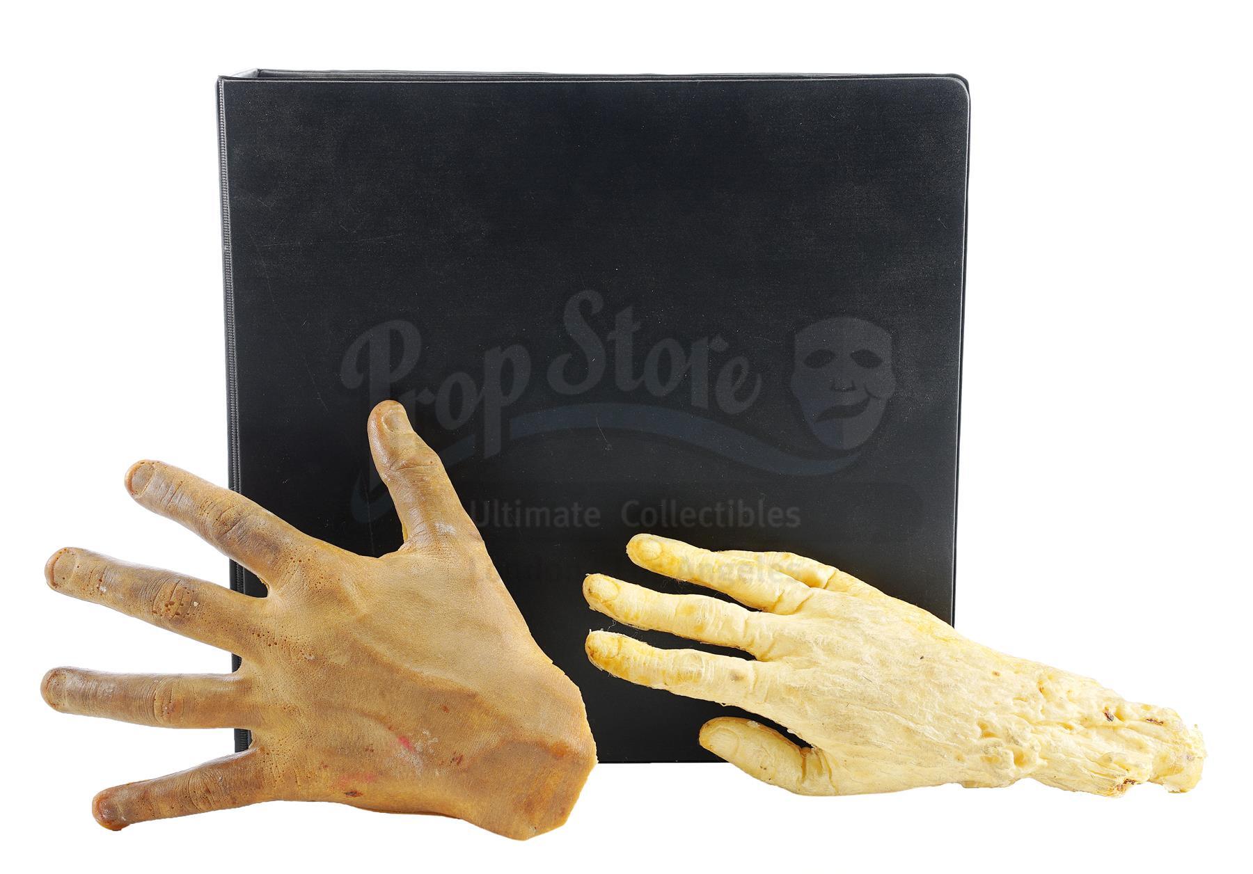 Lot # 860: MARS ATTACKS! (1996) - Production Binder and Dummy Hands