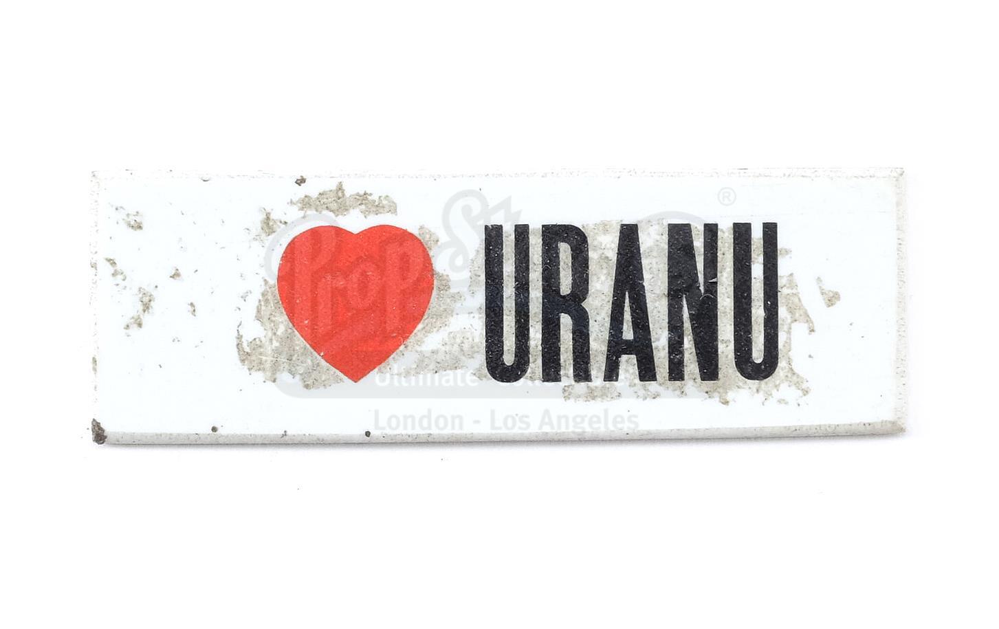 Lot # 1036: SPACEBALLS (1987) - Eagle 5 I Love Uranus Bumper Sticker ...