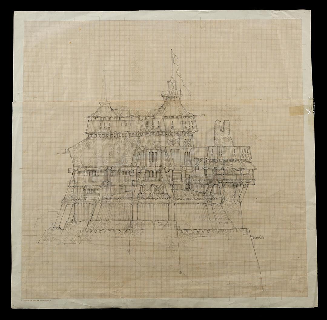 Lot # 591: CONAN THE BARBARIAN (1982) - Hand-Drawn Ron Cobb King Osric ...