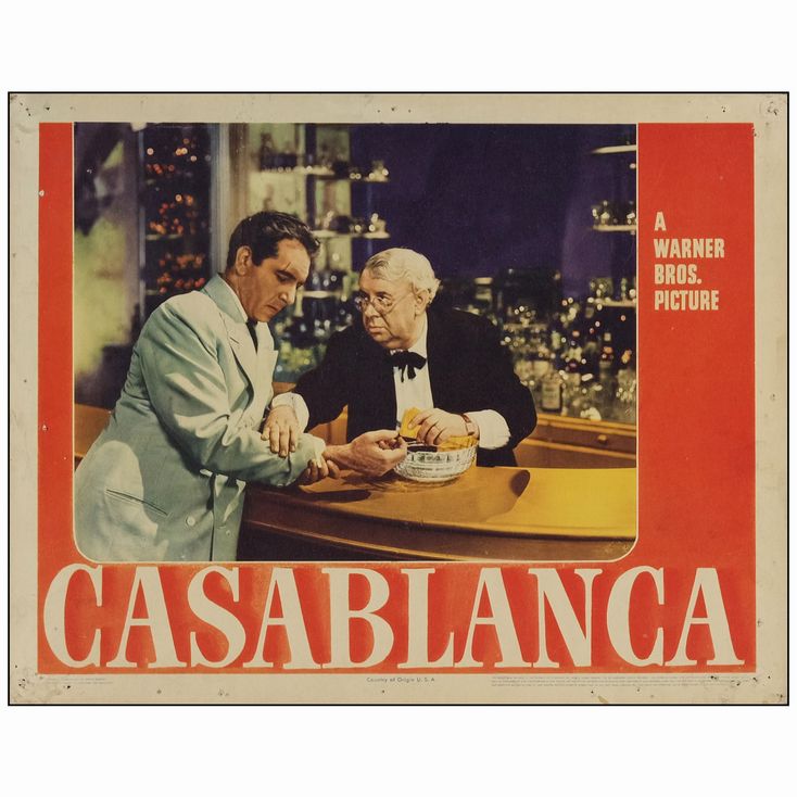 Lot 54 - CASABLANCA Lobby Card (11 x 14) Fine | CASABLANCA (1942)