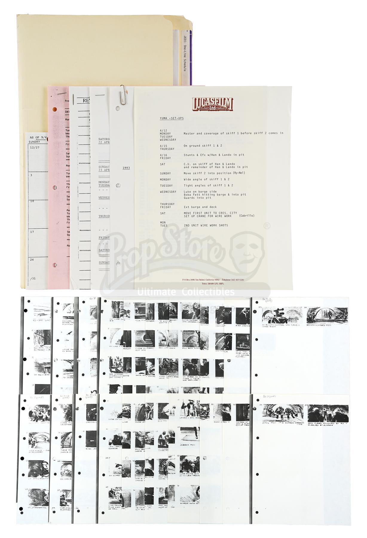 Lot # 1194: STAR WARS - EP VI - RETURN OF THE JEDI (1983) - Printed Roy ...