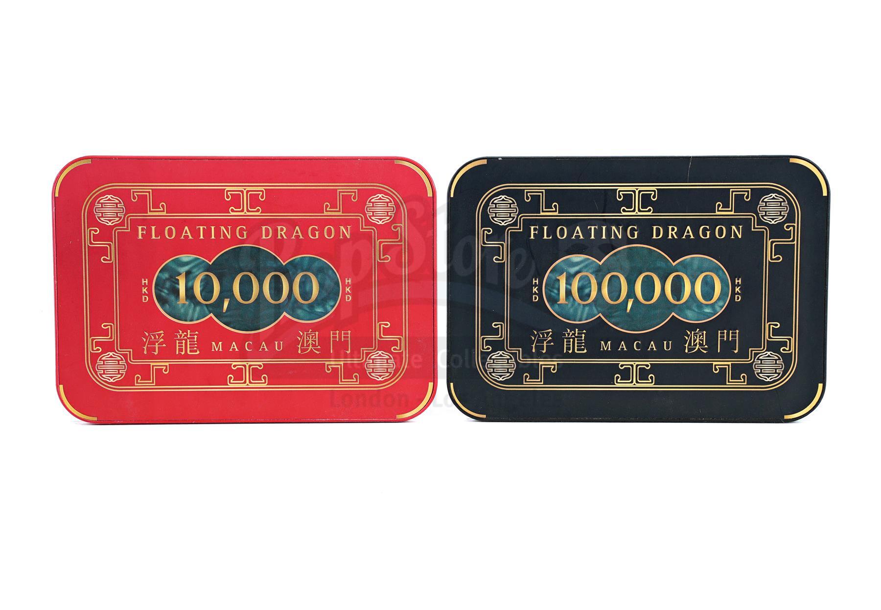 Lot # 796: SKYFALL (2012) - Floating Dragon Casino Chips Set