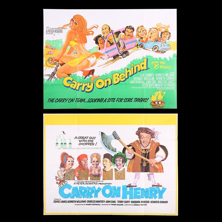 Two UK Quad Posters, 1971-75 | CARRY ON (VARIOUS PRODUCTIONS) (1958-1978)
