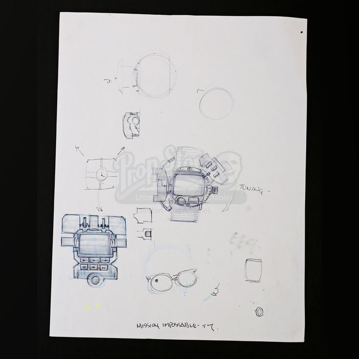 Hand-Drawn Gadget Sketches | MISSION: IMPOSSIBLE (1996)