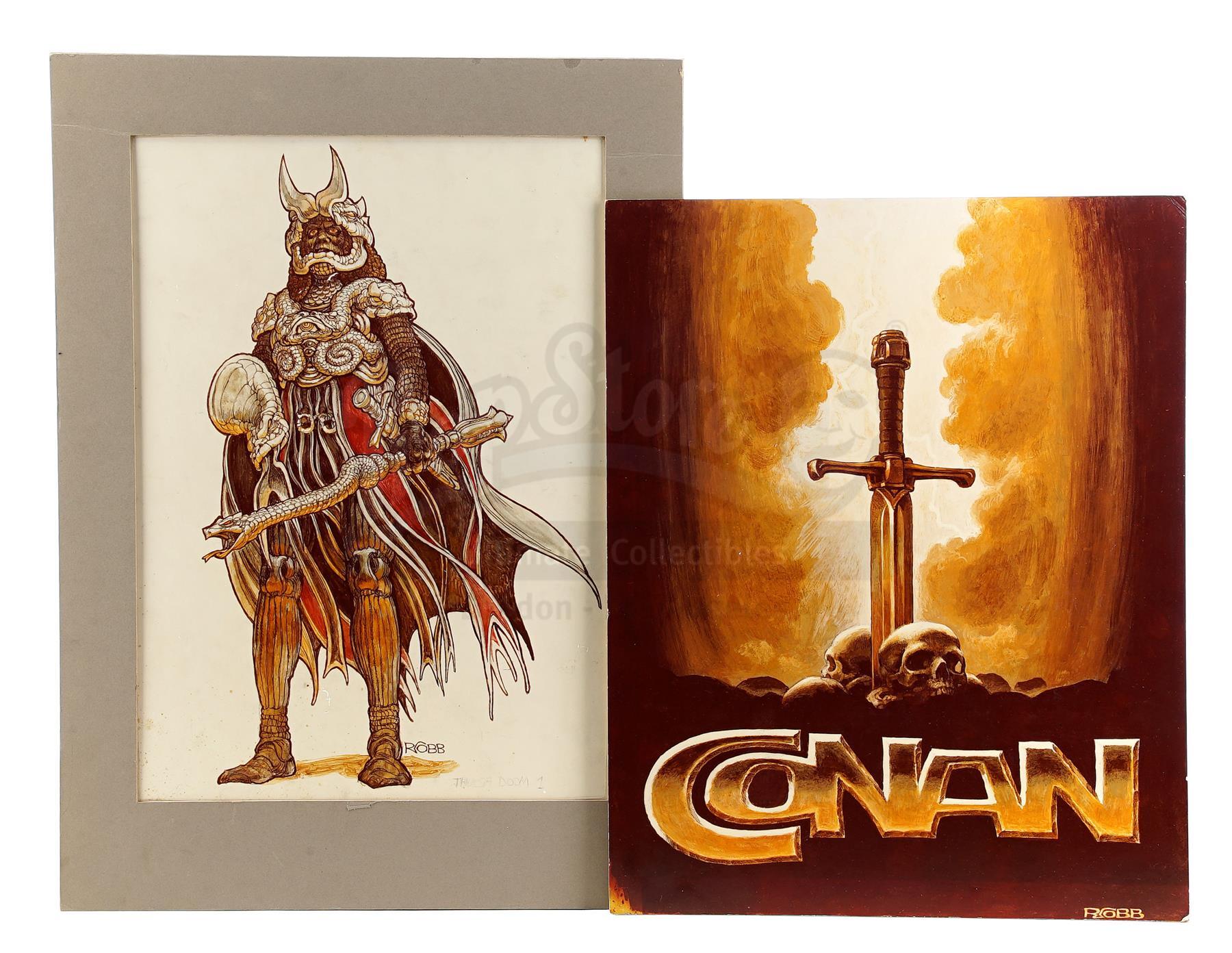 Lot # 589: CONAN THE BARBARIAN (1982) - Ron Cobb-Designed Thulsa Doom ...