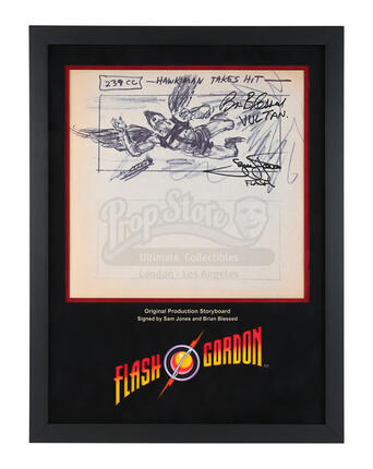 Sam Jones and Brian Blessed-Autographed Original Production Storyboard ...