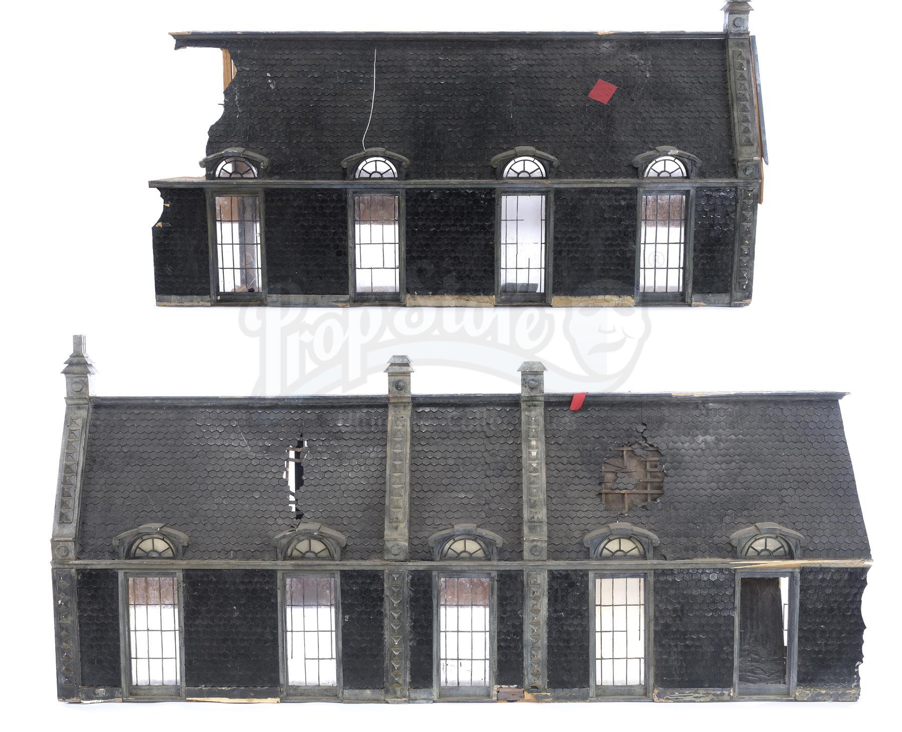 Lot # 597: THE CROW (1994) - Pair of Oversized Rooftop Model Miniatures