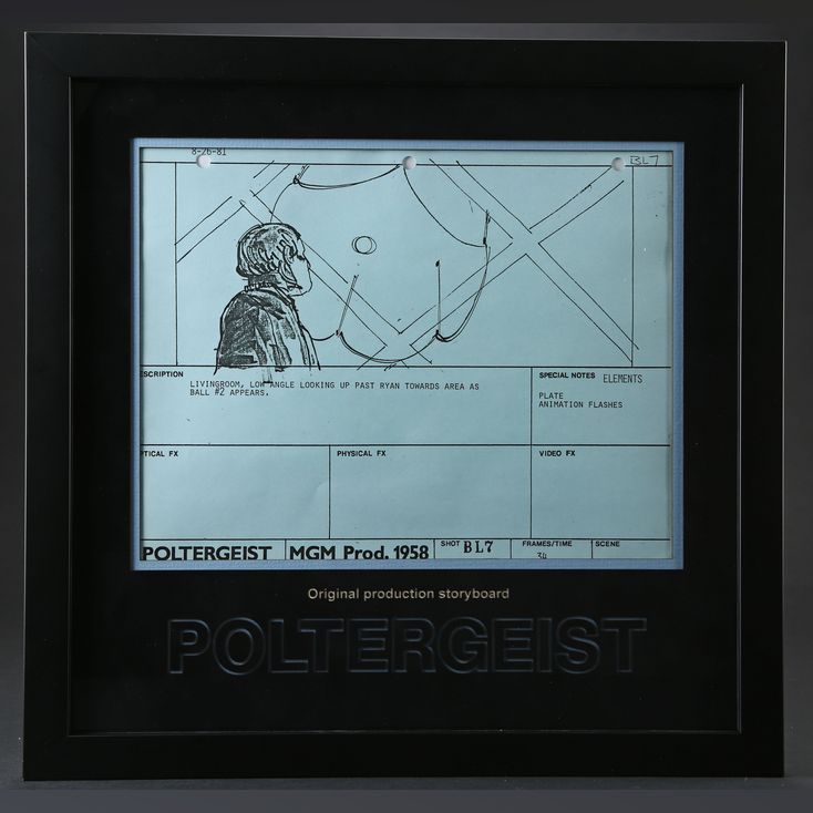Original Production Storyboard Copy - Ball 2 Appears | POLTERGEIST (1982)
