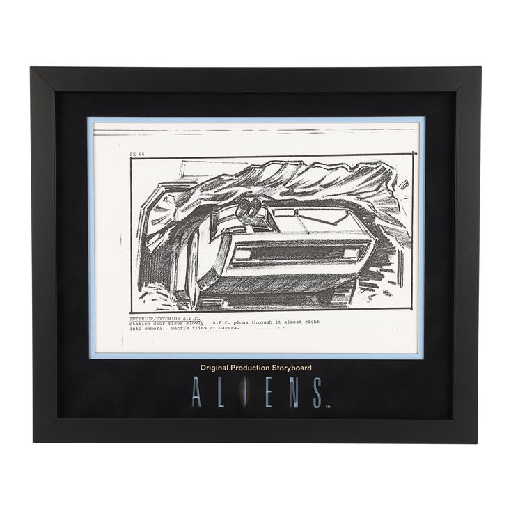 Original Production Storyboard - A.P.C. Plows Though | ALIENS (1986)