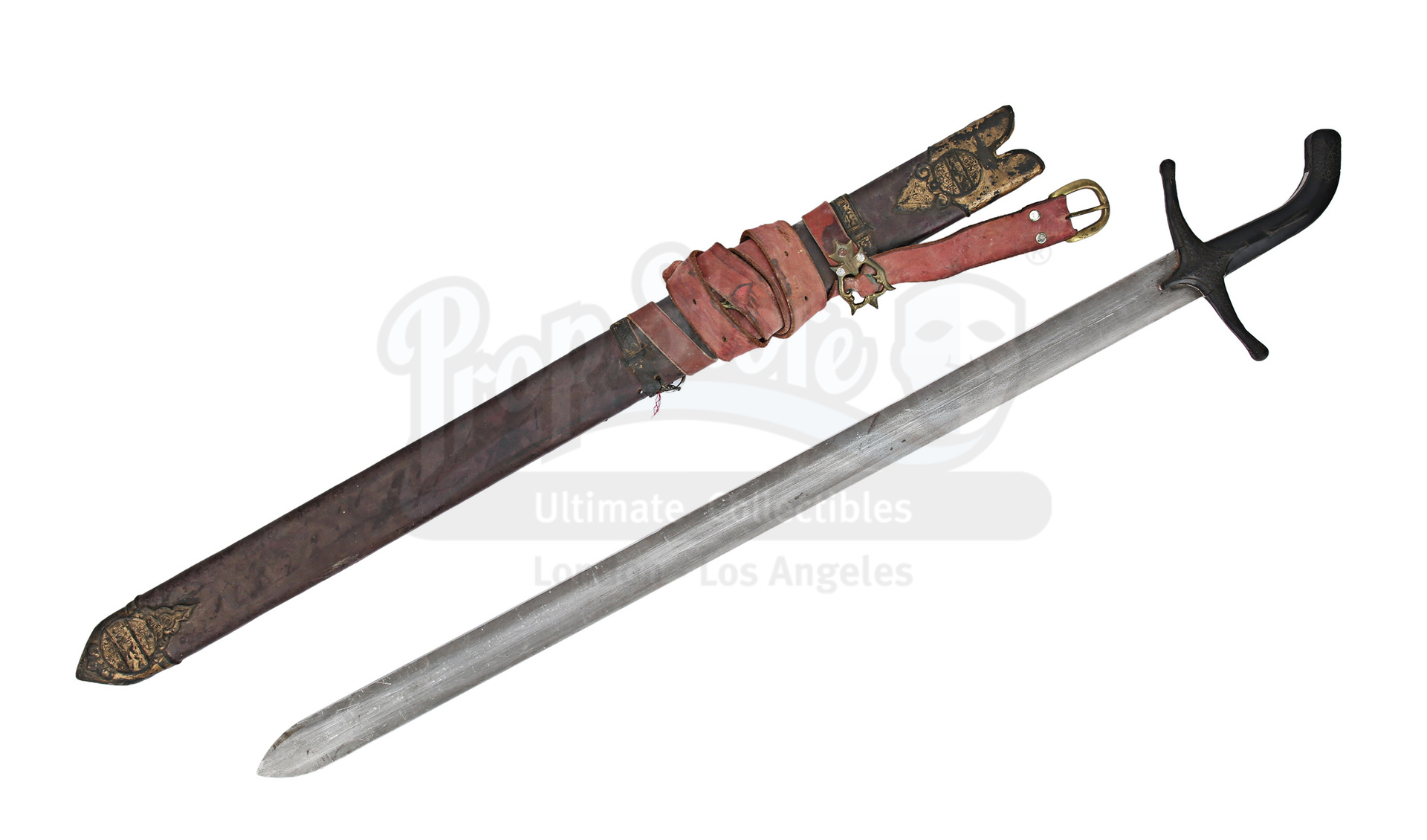 Saladin Black Handle Soldier Sword and Scabbard | Prop Store - Ultimate ...