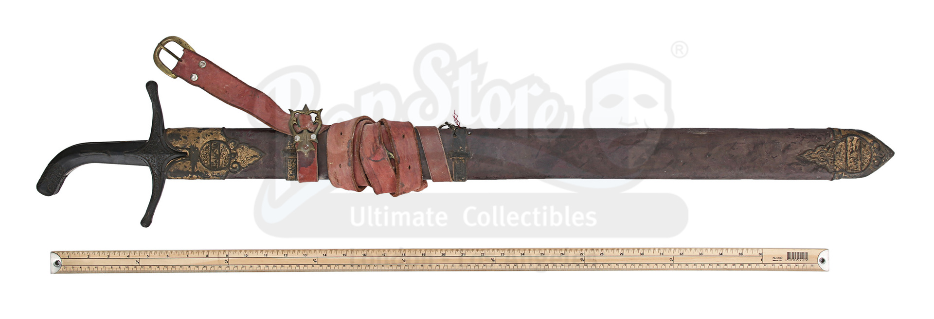 Saladin Black Handle Soldier Sword and Scabbard | Prop Store - Ultimate ...