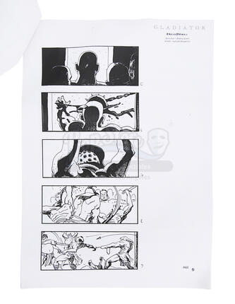 Gladiatorial Fight Scene Storyboards | Prop Store - Ultimate Movie ...