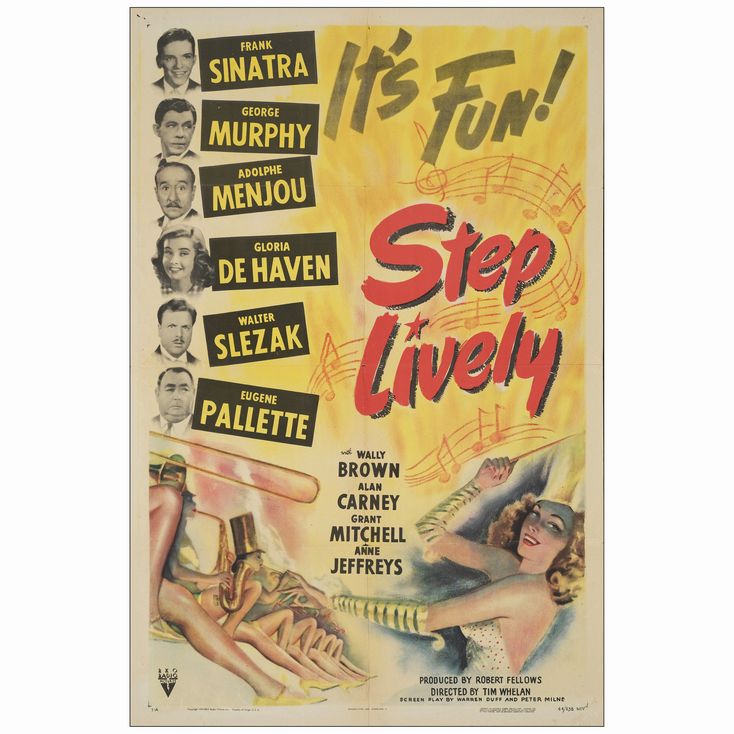 601: One Sheet (27 x 41 ); Very Fine Folded ### STEP LIVELY (1944)