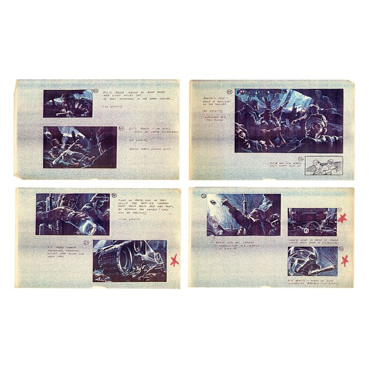Lot 1353 - Set of Printed Future War Storyboards 23 - 32 | TERMINATOR ...