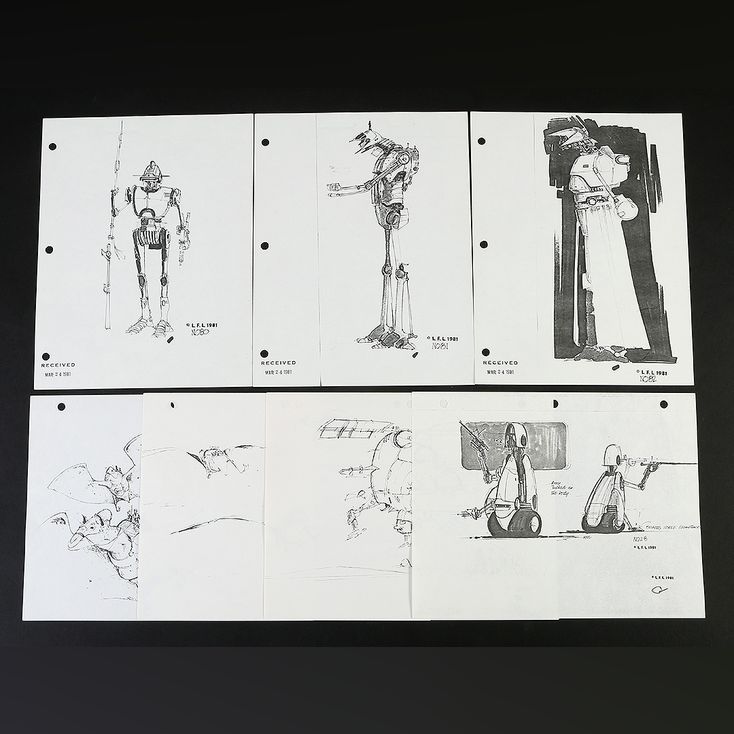 Printed Production Concept Drawings by Nilo Rodis Jamero | STAR WARS ...