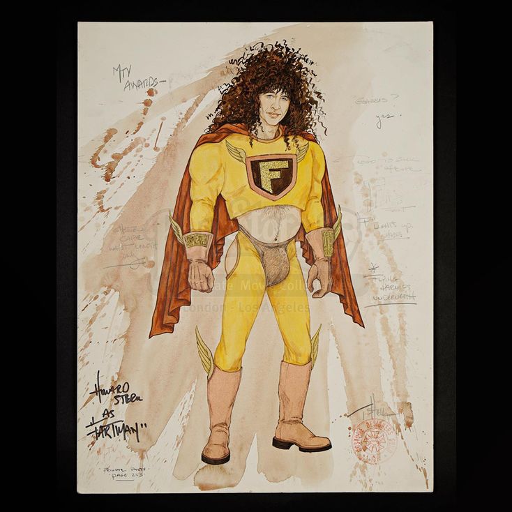 Fartman Hand-Drawn Costume Sketch From MTV Awards | MTV VIDEO MUSIC AWARDS