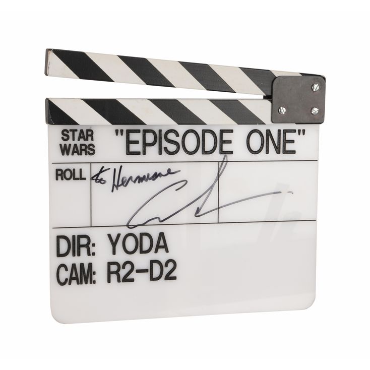 336. George Lucas-Autographed Clapperboard ### STAR WARS: THE PHANTOM ...