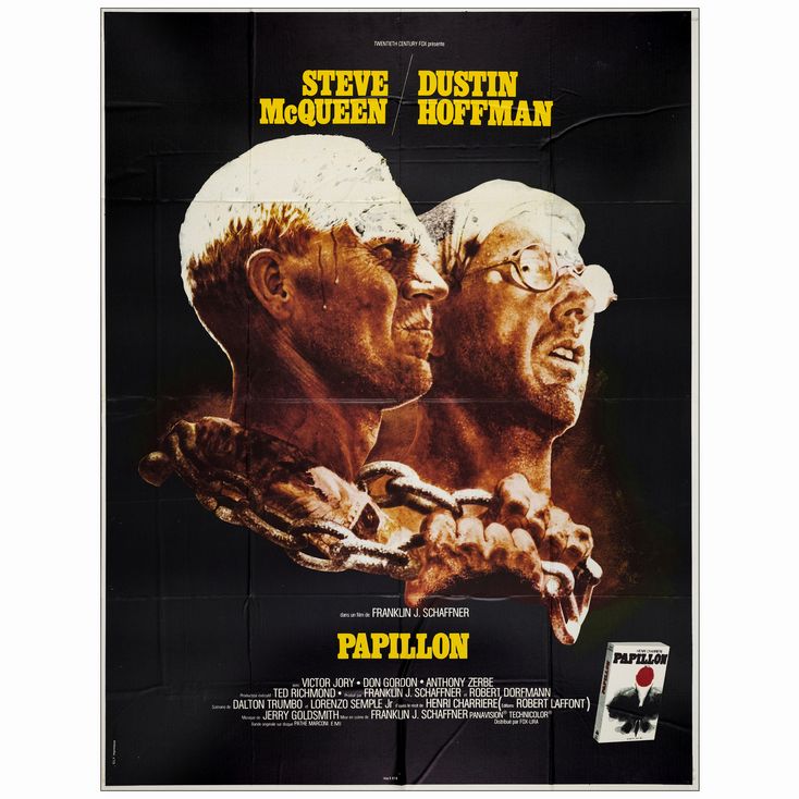 703. PAPILLON (1973) French Grande (47 x 62) Very Fine Folded ...
