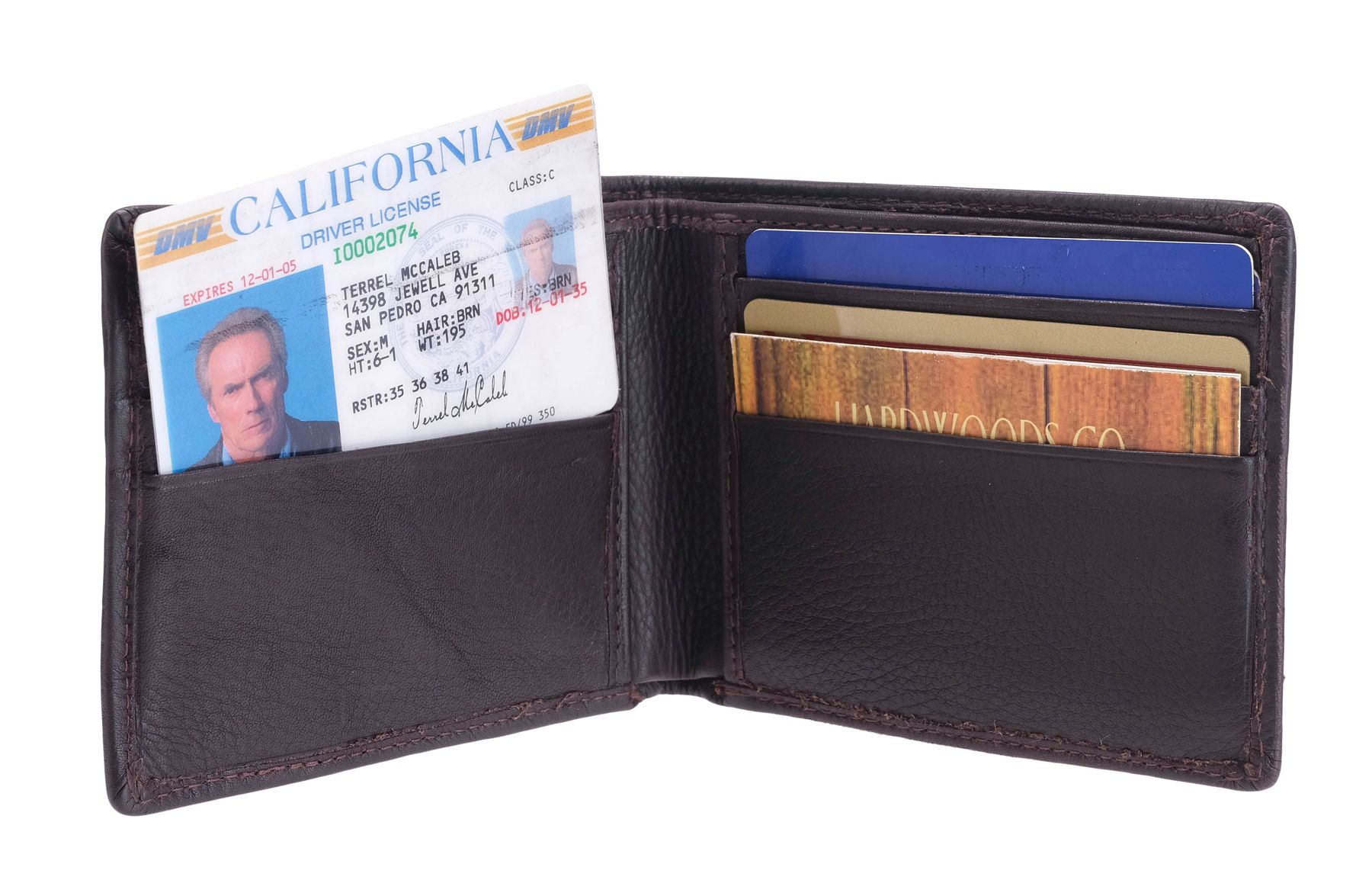 587. Terrel Terry McCaleb's (Clint Eastwood) Driver's License and ...