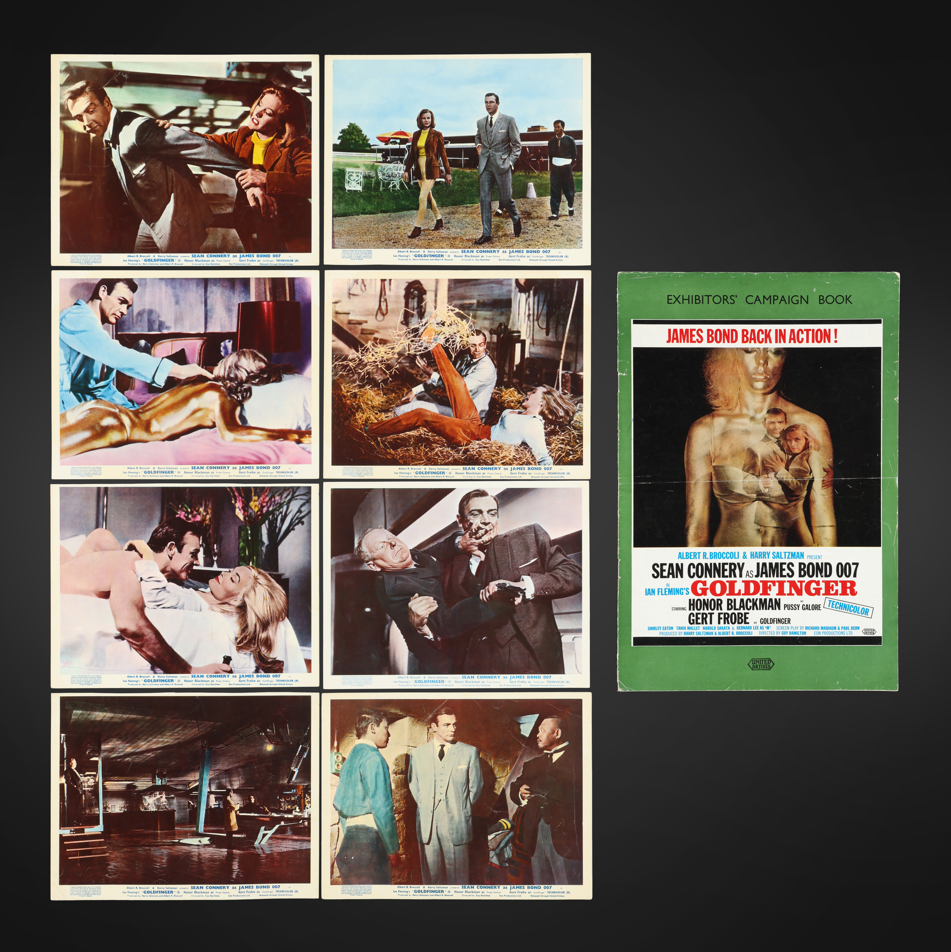 Lot #185 - JAMES BOND: GOLDFINGER (1964) - Complete Set of Eight ...