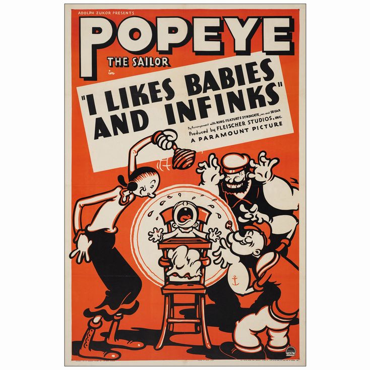 219: One Sheet (27 x 41 ); Very Fine on Linen ### POPEYE: I LIKE BABIES ...