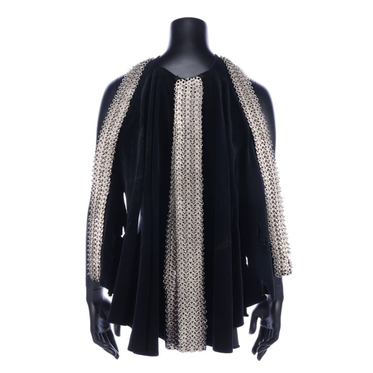 Barbarellas (Jane Fonda) Distressed Chain-mail Cape | BARBARELLA (1968)