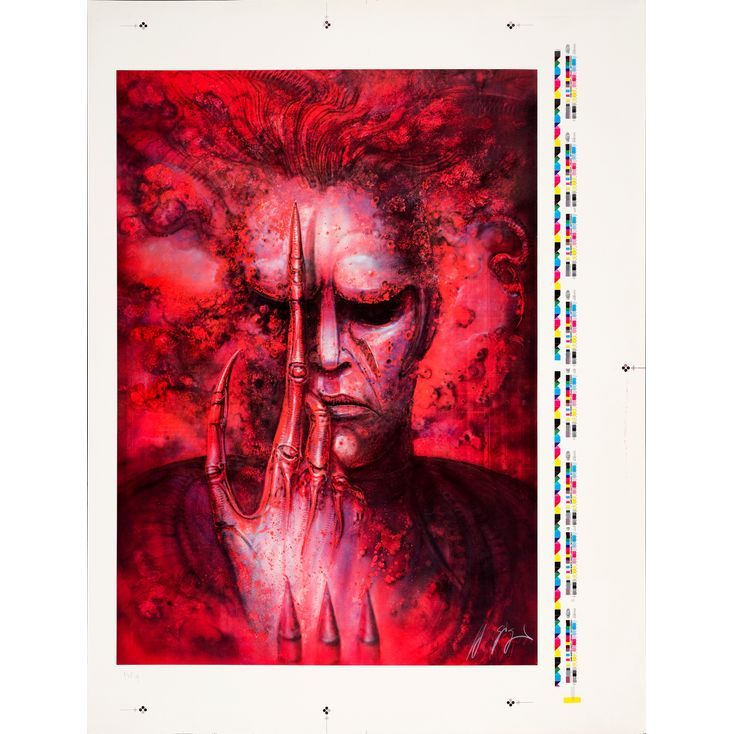 612. Limited Edition Poster (35 x 46 ) Signed by H.R. Giger; From The ...