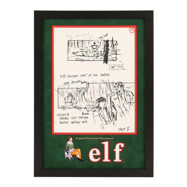 Production-Used Storyboard - Walter and Michael Walk Through Woods ...