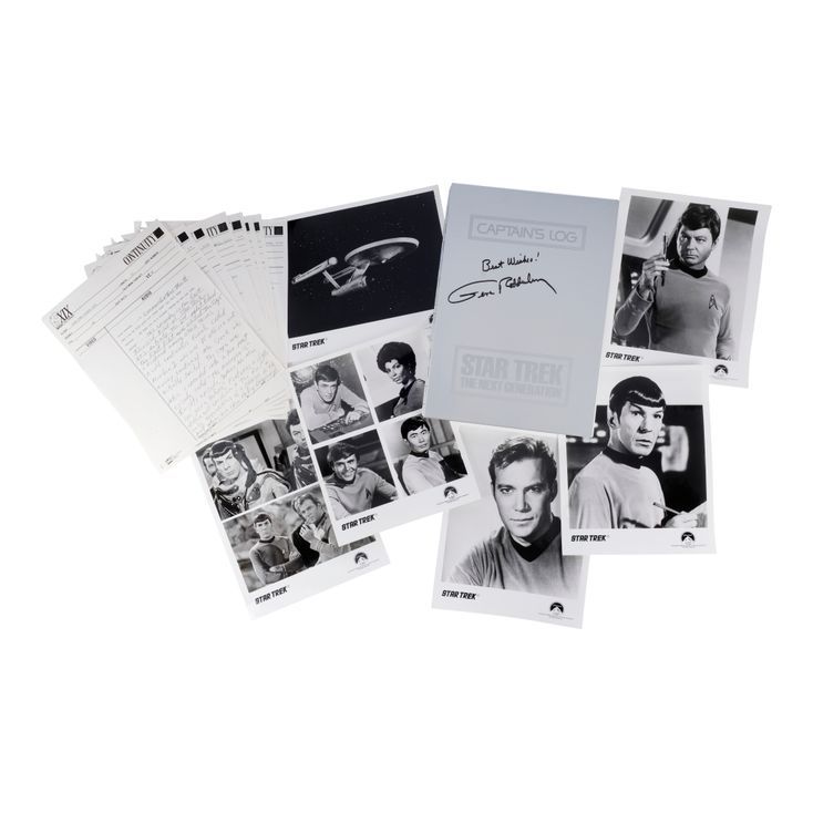 1119. Gene Roddenberry-Autographed Promotional Captain's Log Enclosed ...