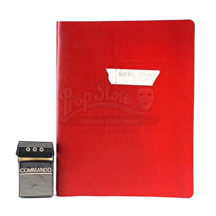 Commando Cigarette Box and Shooting Script | REPO MAN (1984)