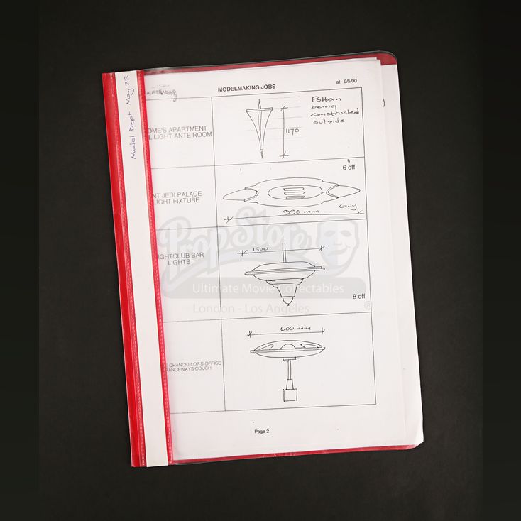 Model Department Paperwork | STAR WARS: EPISODE II - ATTACK OF THE ...