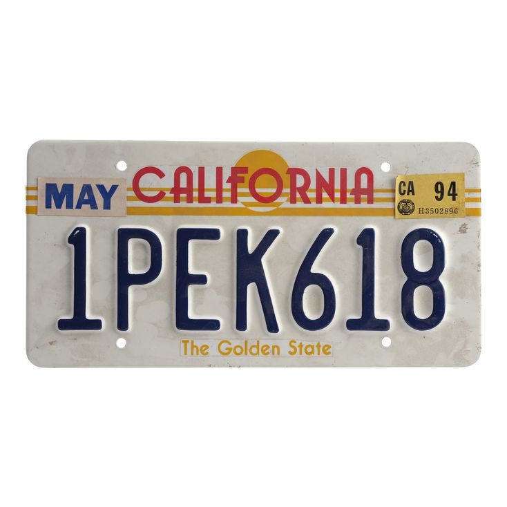 265. Butch Coolidges (Bruce Willis) Rear License Plate | PULP FICTION ...