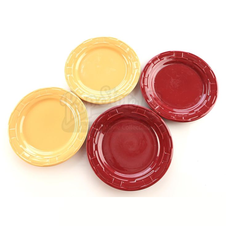 Set of Four of Monica Gellers Apartment Plates | FRIENDS (1994-2004)