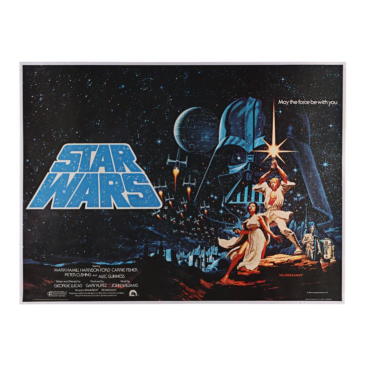 Lot 372. Hildebrandt UK Quad Poster | STAR WARS: A NEW HOPE (1977)