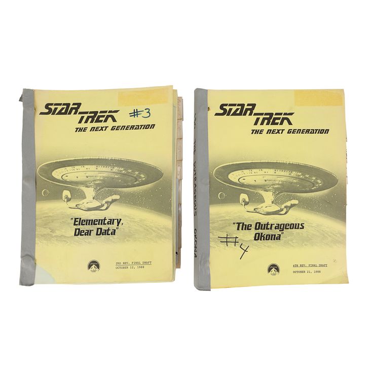 Lot 1314 - Pair of Costume Continuity Season 2 Scripts - Elementary ...