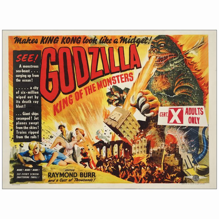 Lot 97 - GODZILLA First Release British Quad (30 x 40) Very Fine- on ...