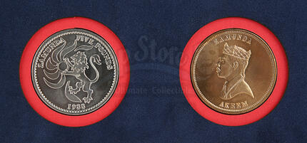 Framed Royal Bank of Zamunda Coins | Prop Store - Ultimate Movie ...