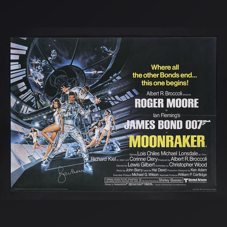 Lot 207 - Collectible Poster Live Auction - Roger Moore Autographed UK ...