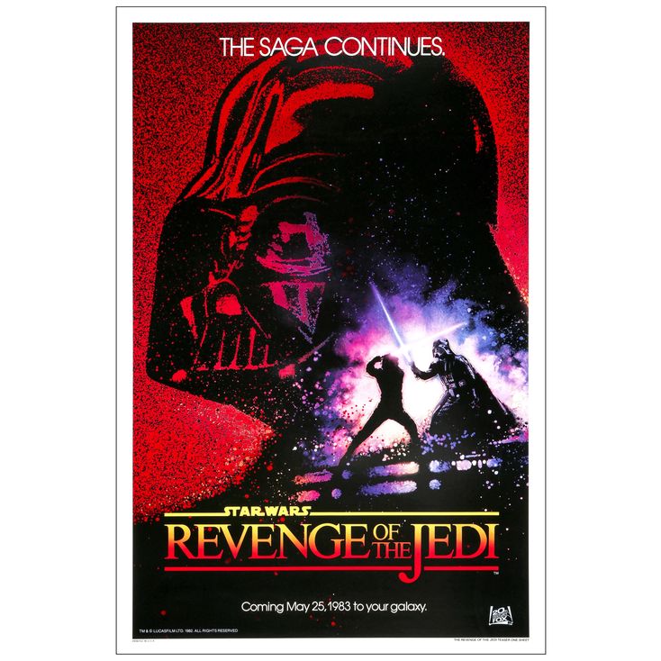 Lot # 141: STAR WARS: EPISODE VI - RETURN OF THE JEDI - One-Sheet (27 x ...