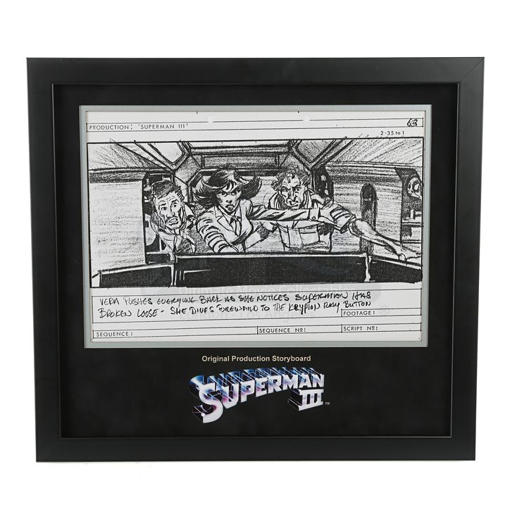 Original Production Storyboard - Vera Activates Krypton Ray | SUPERMAN ...