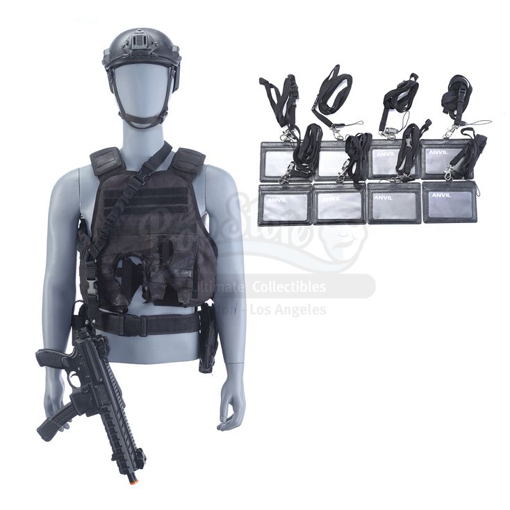 Set of Anvil Tactical Gear and Badges with Stunt Machine Gun | MARVEL'S ...