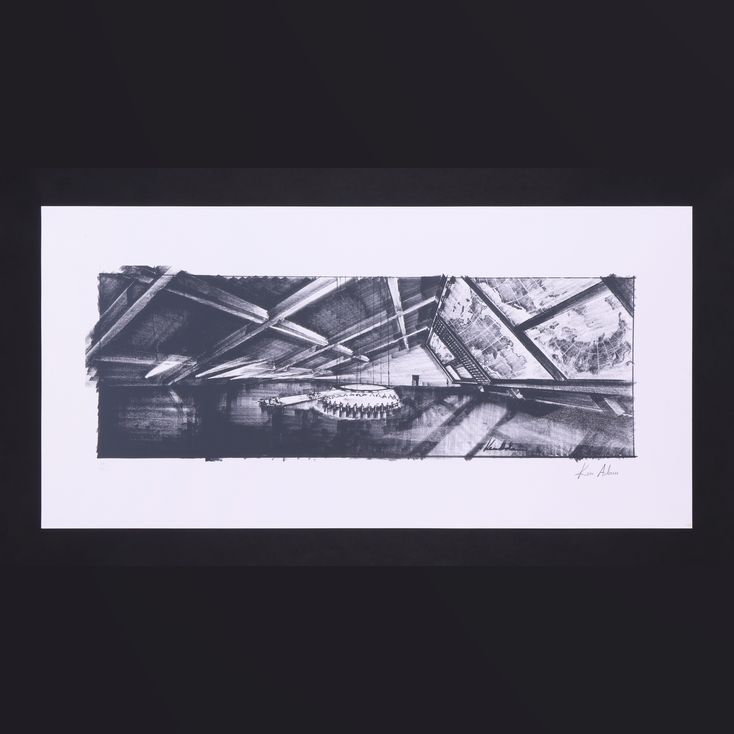 104. Signed Limited Edition War Room Design Print by Ken Adam, circa ...