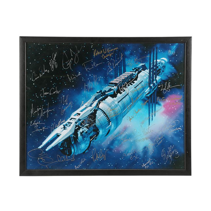 Special Babylon 5 Poster Autographed by 35 Cast and Crew including J ...