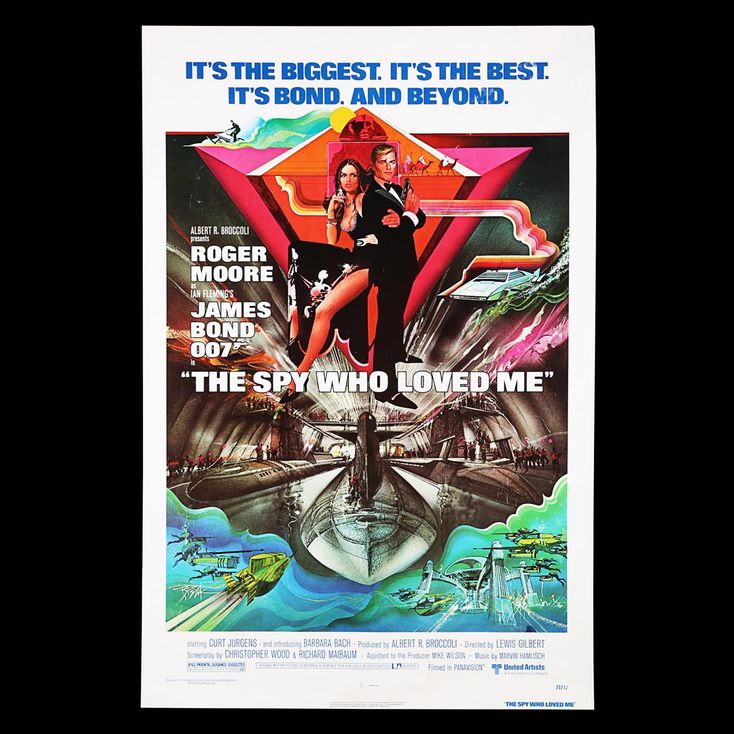 US One-Sheet Blue Text Poster, 1977 | SPY WHO LOVED ME, THE (1977)